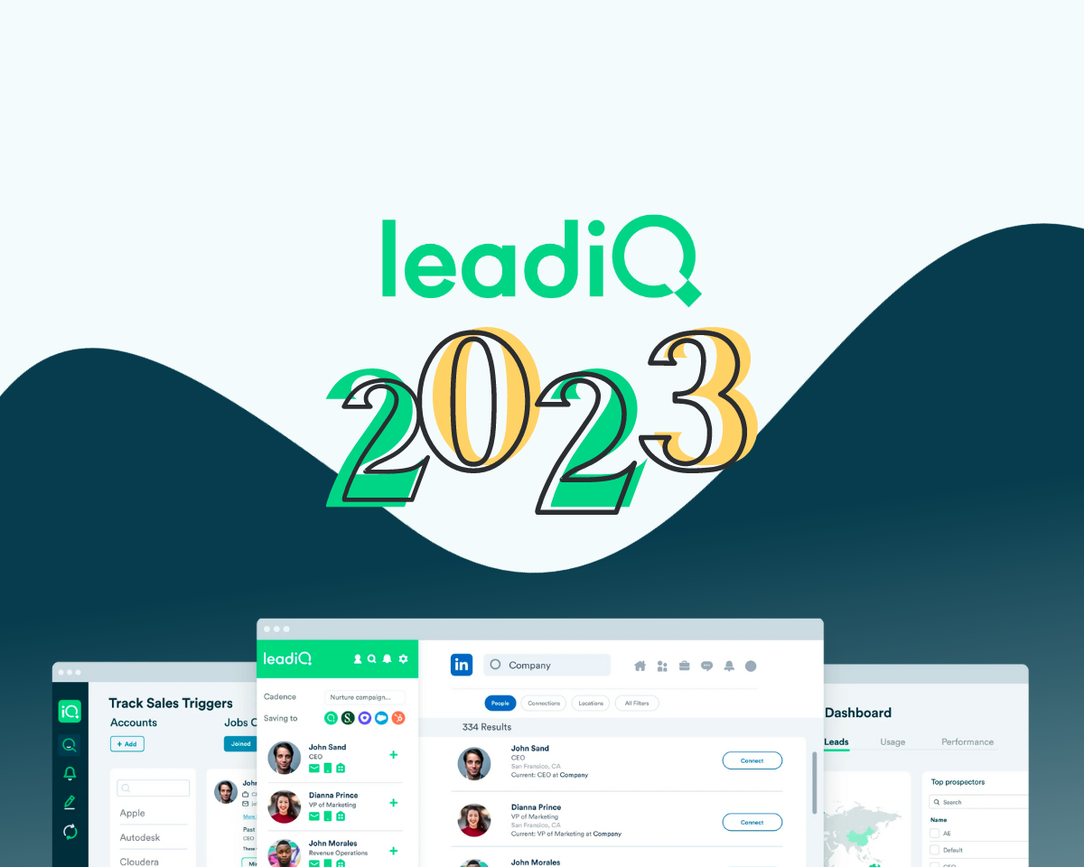 LeadIQ’s 2023 product release roundup